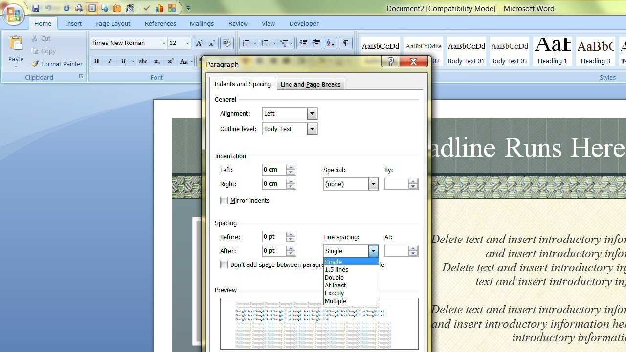 Change The Normal Template In Word 2010 Best Creative Templates